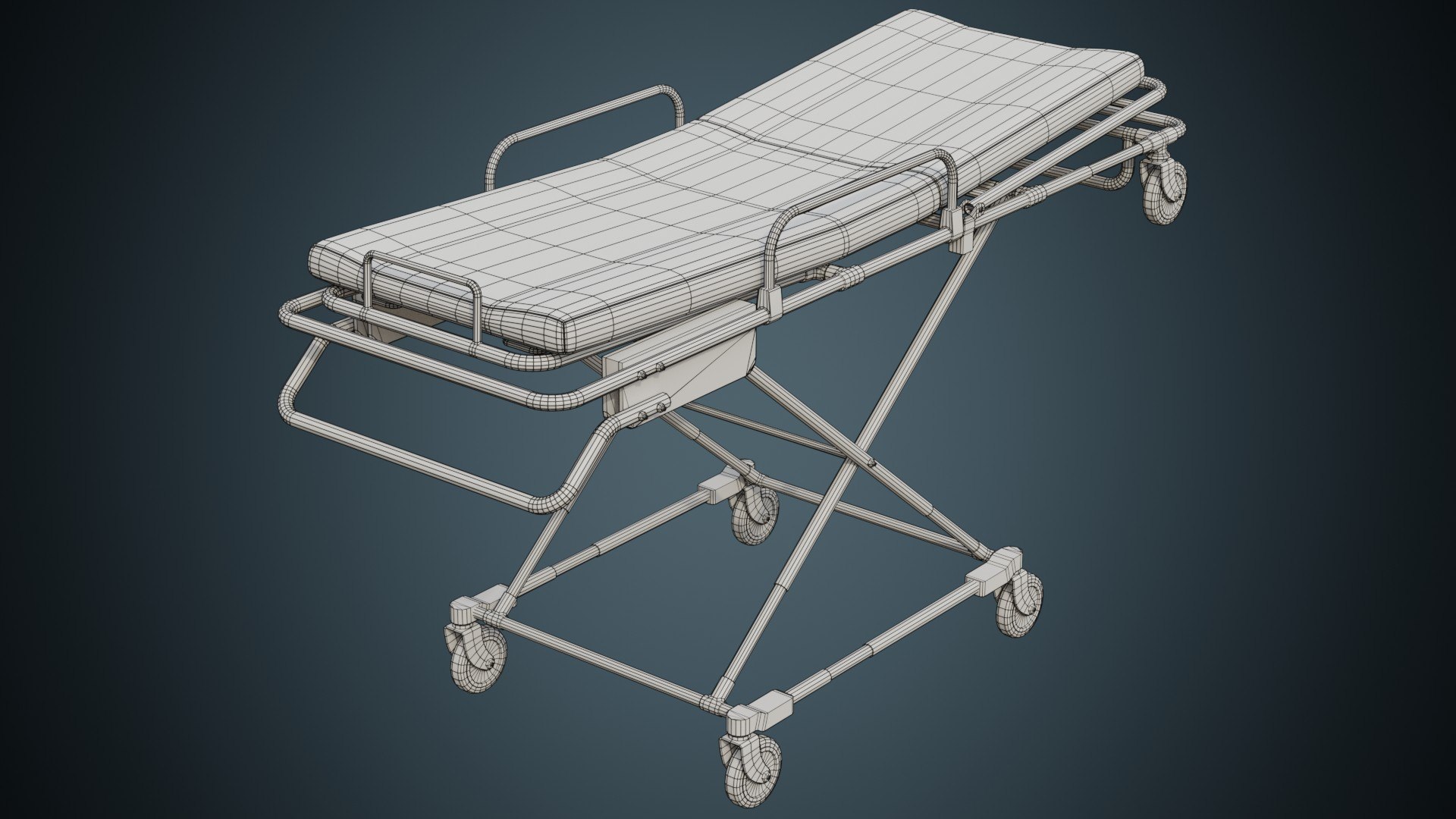 3D Rolling Stretcher 1A Model - TurboSquid 2107824