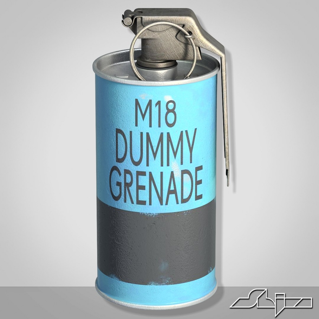 3d grenade blue dummy