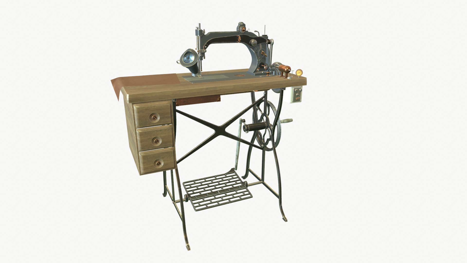 Steampunk Sewing Machine 3D Model - TurboSquid 1907945