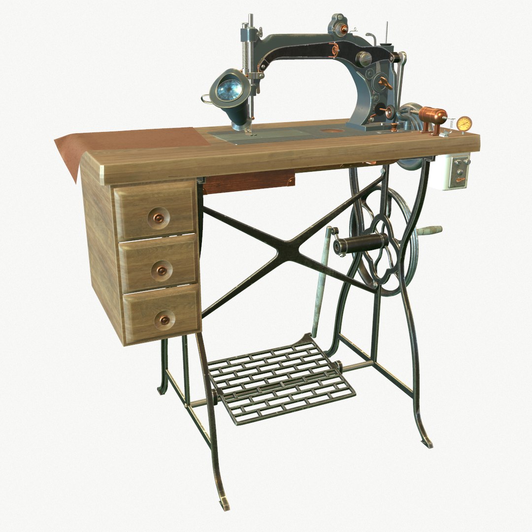 Steampunk Sewing Machine 3D Model - TurboSquid 1907945