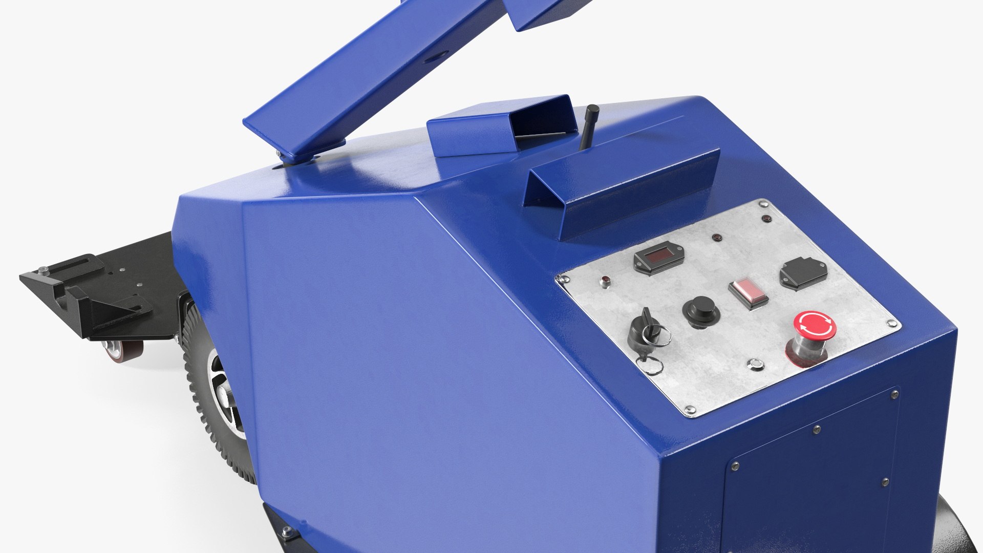 3D Electric Trolley Mover Blue - TurboSquid 2095461