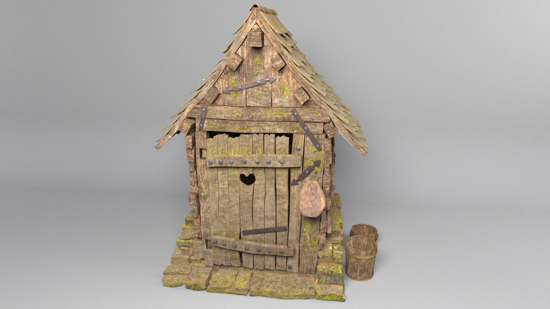 3D Medieval Outhouse - TurboSquid 1631986
