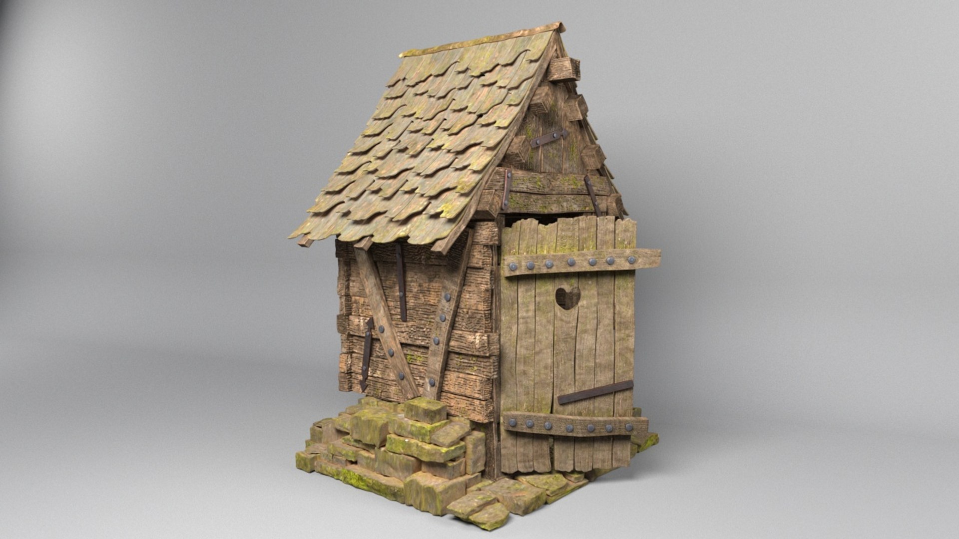 3D Medieval Outhouse - TurboSquid 1631986