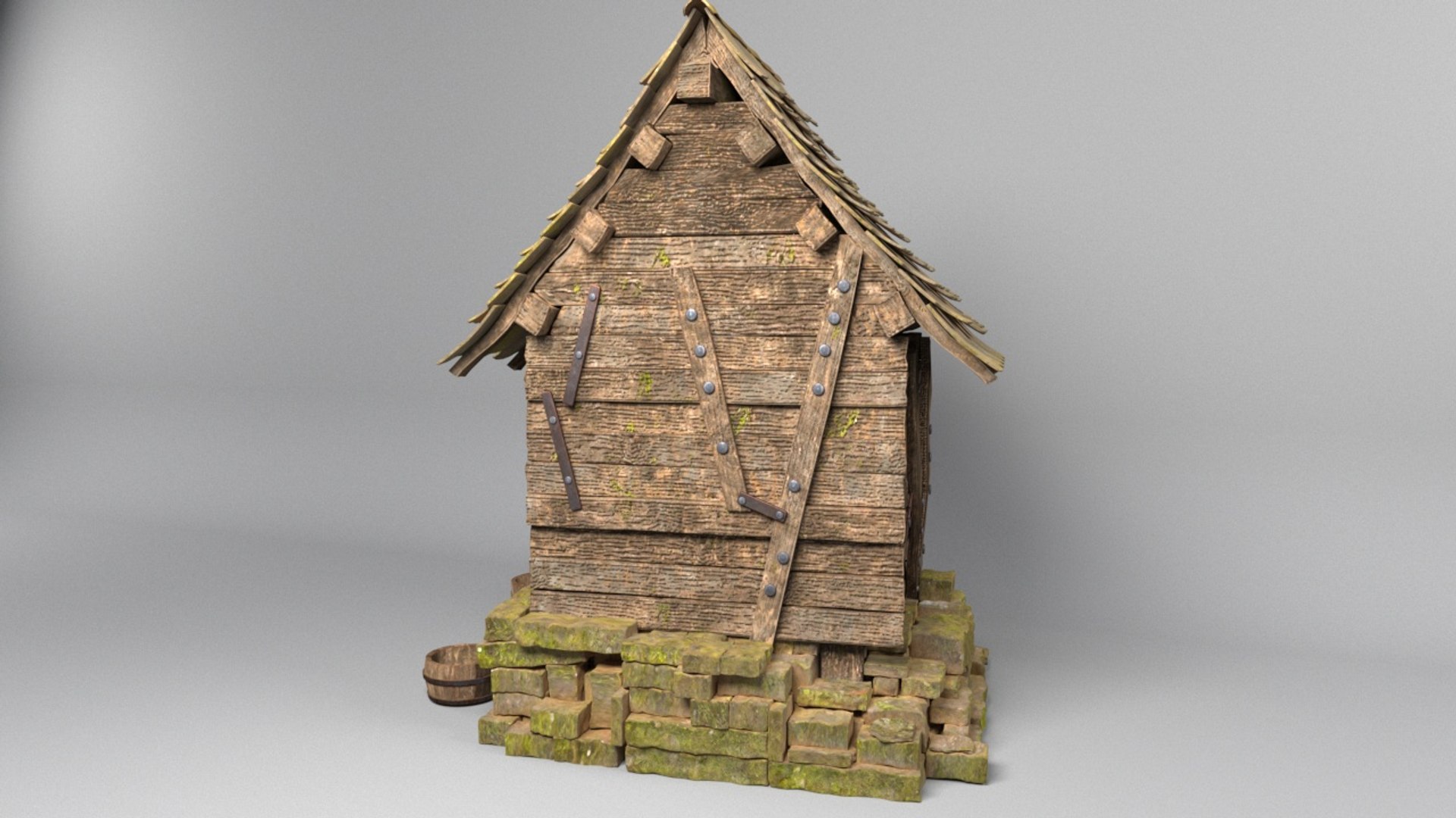 3D Medieval Outhouse - TurboSquid 1631986