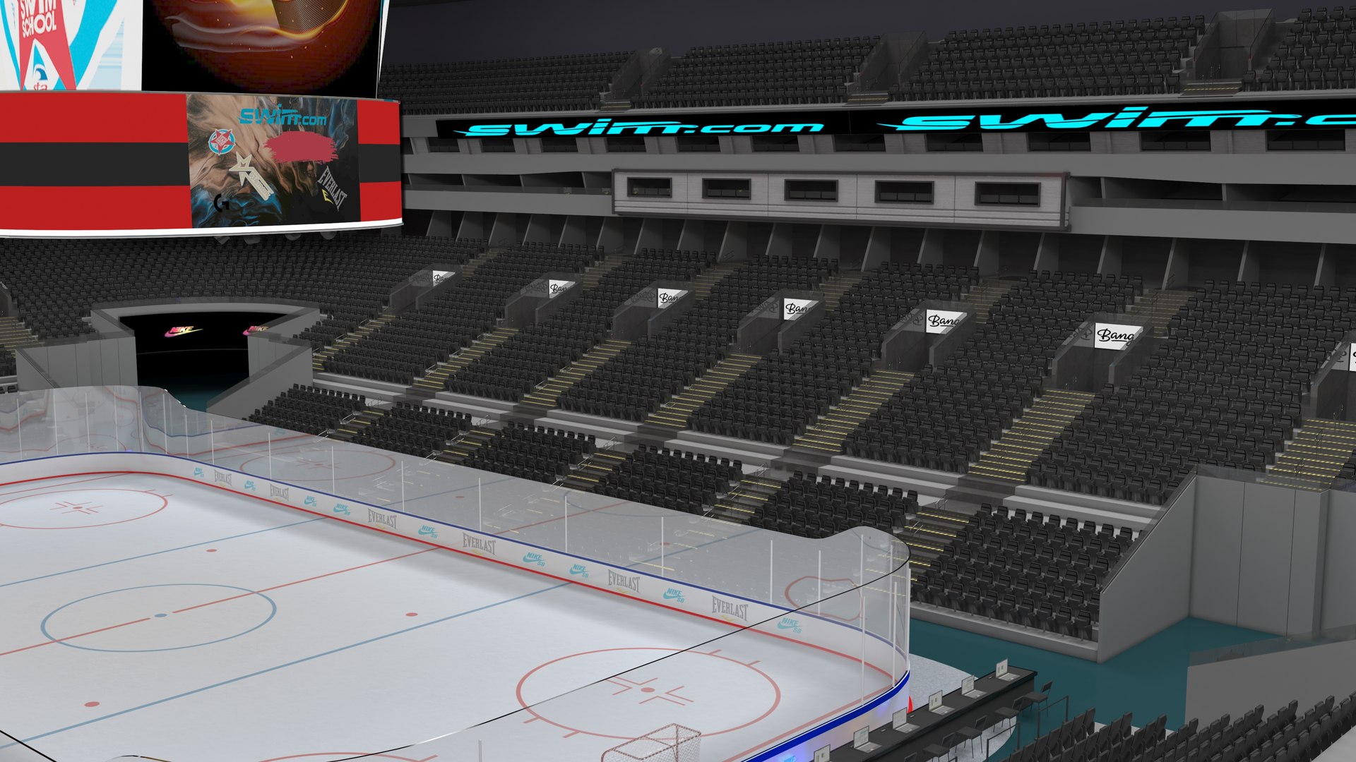Ice Hockey Arena And Locker Room 3D - TurboSquid 1753834