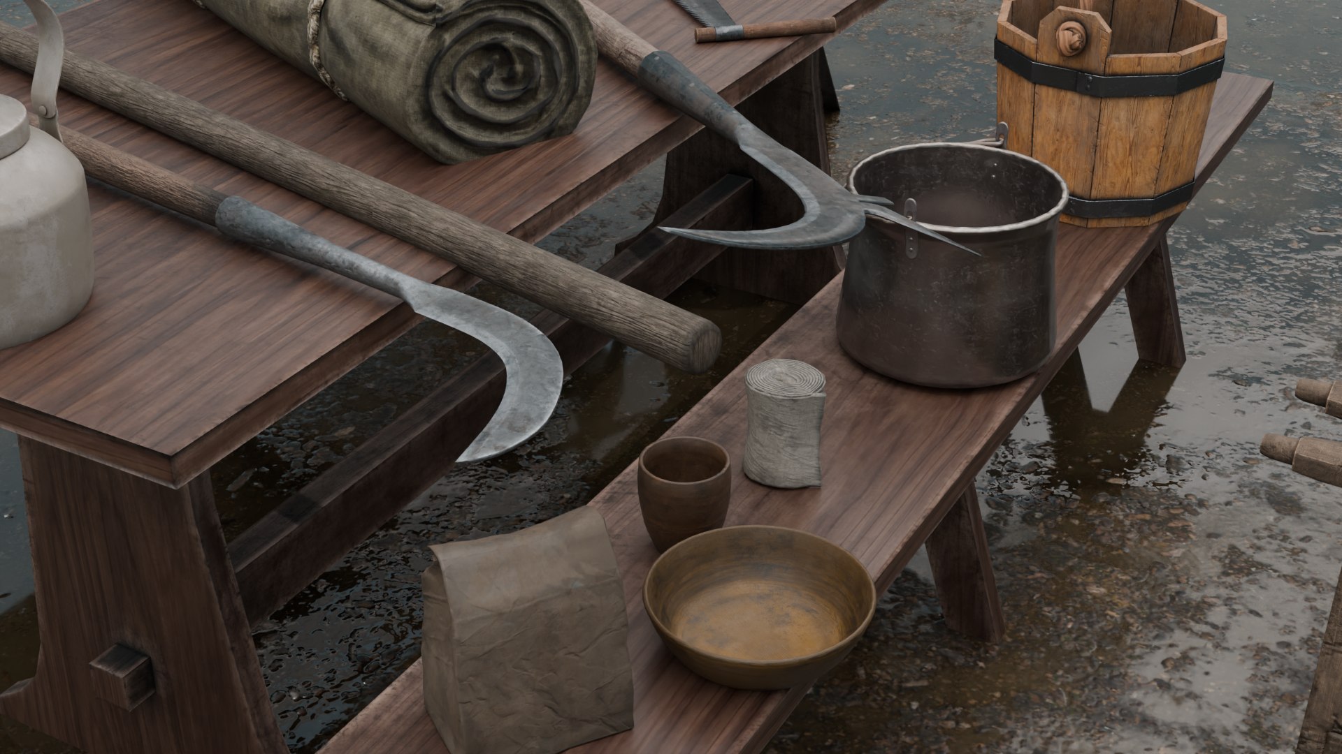 50 Medieval Props Pack PBR Low-poly 3D - TurboSquid 2401433