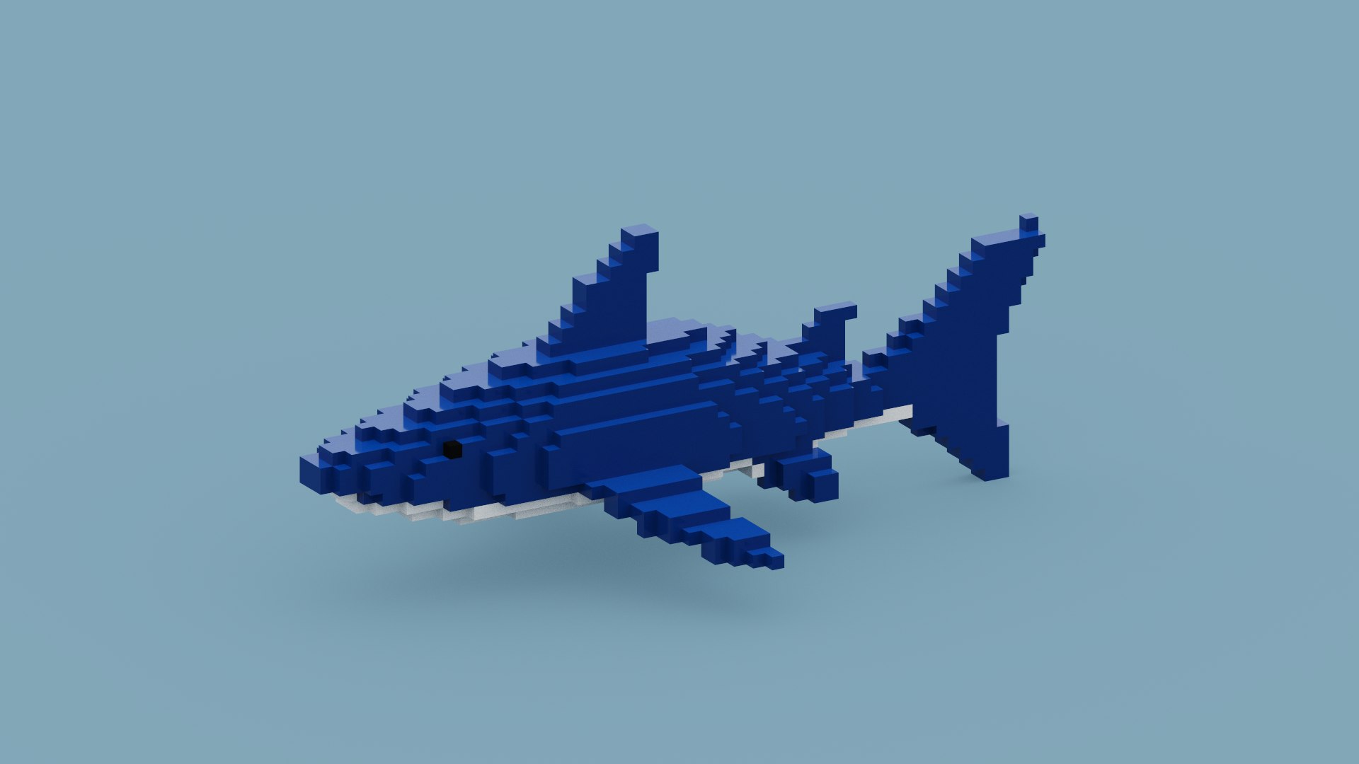 Voxel Shark 3D Model - TurboSquid 2063943