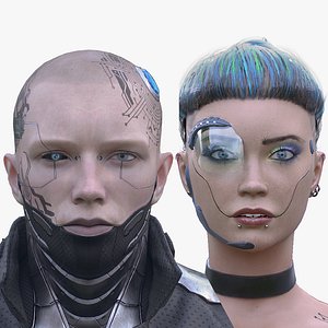 futuristic makeup men