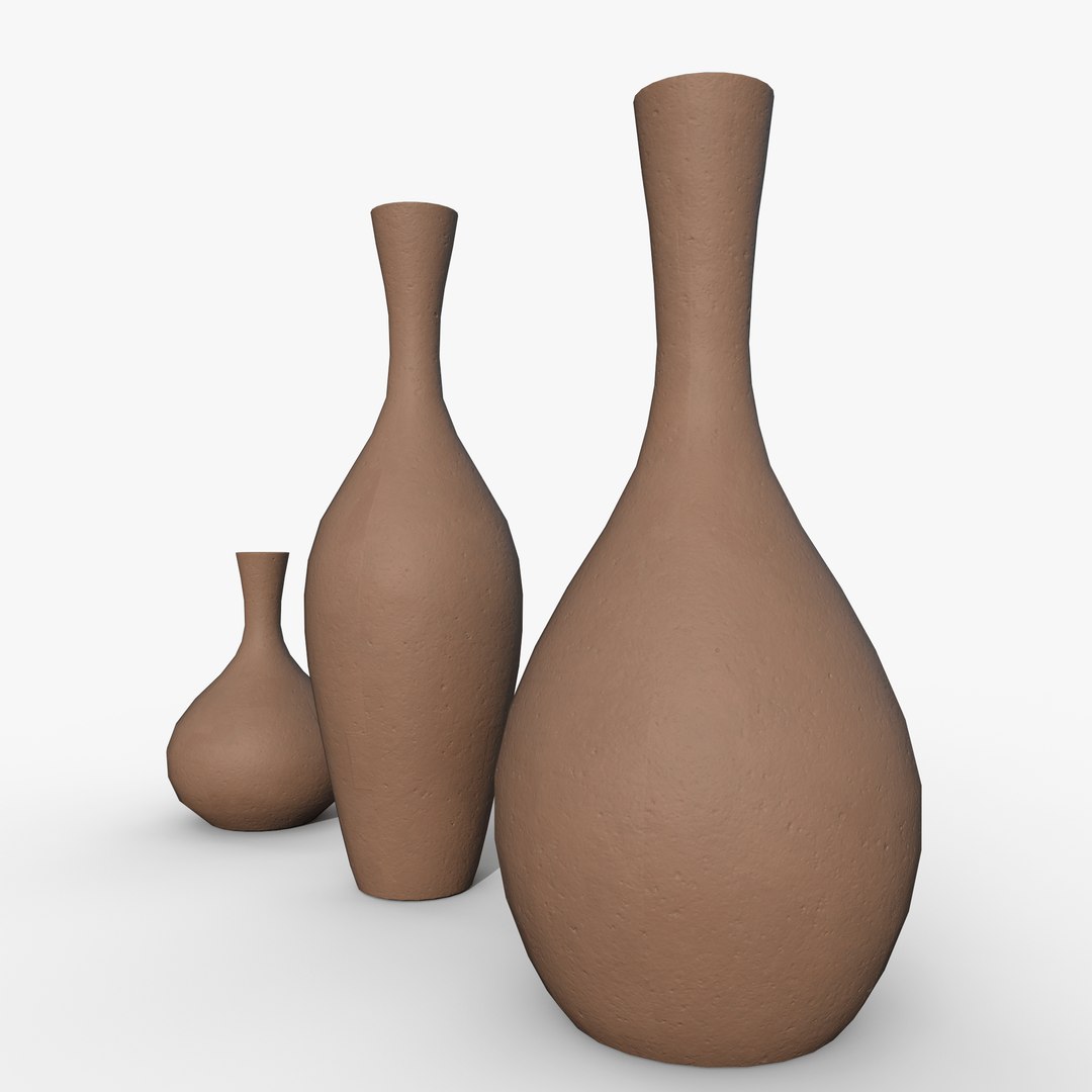 Vases Asset Clay 3D Model - TurboSquid 2100464