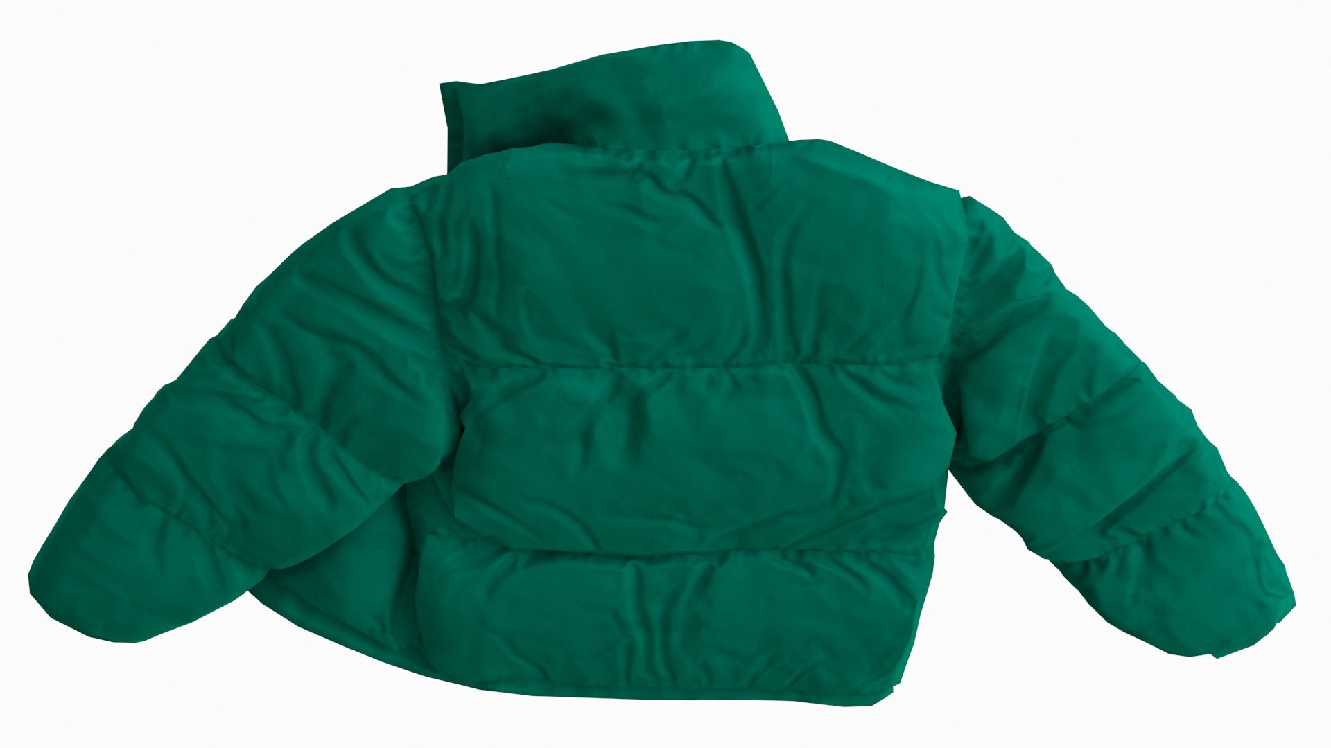 3D Green Mens Down Jacket Laying - TurboSquid 2239277