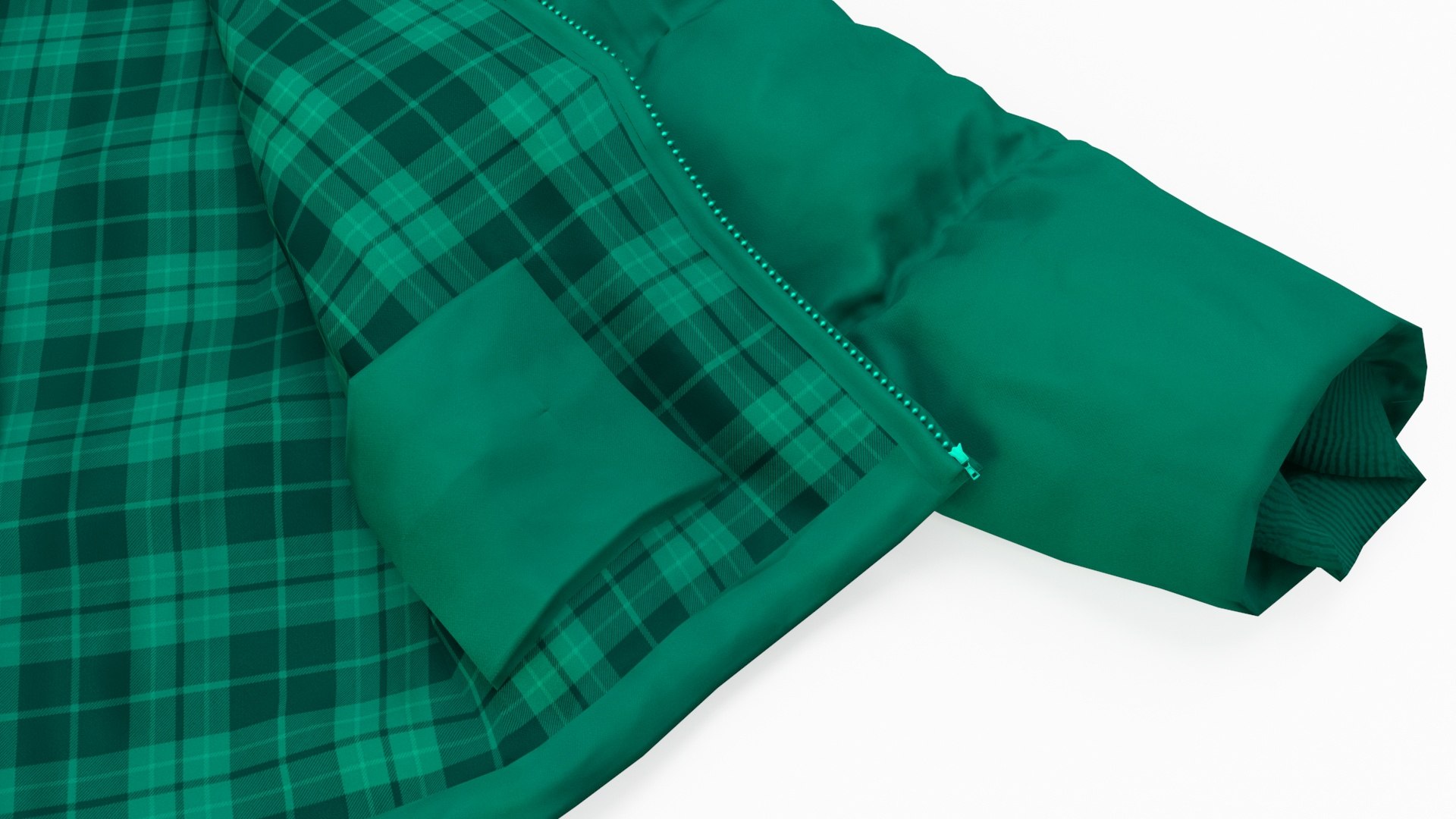 3D Green Mens Down Jacket Laying - TurboSquid 2239277