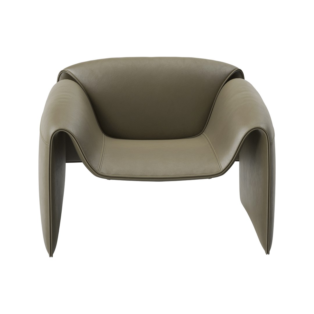Le Club Armchair Poliform Model - TurboSquid 1636224