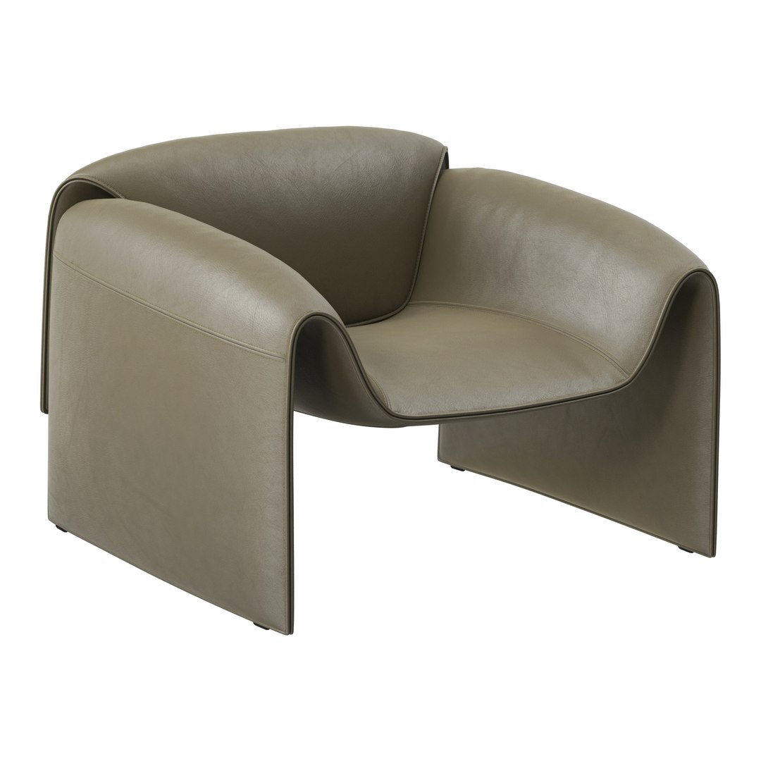 Le Club Armchair Poliform Model - TurboSquid 1636224