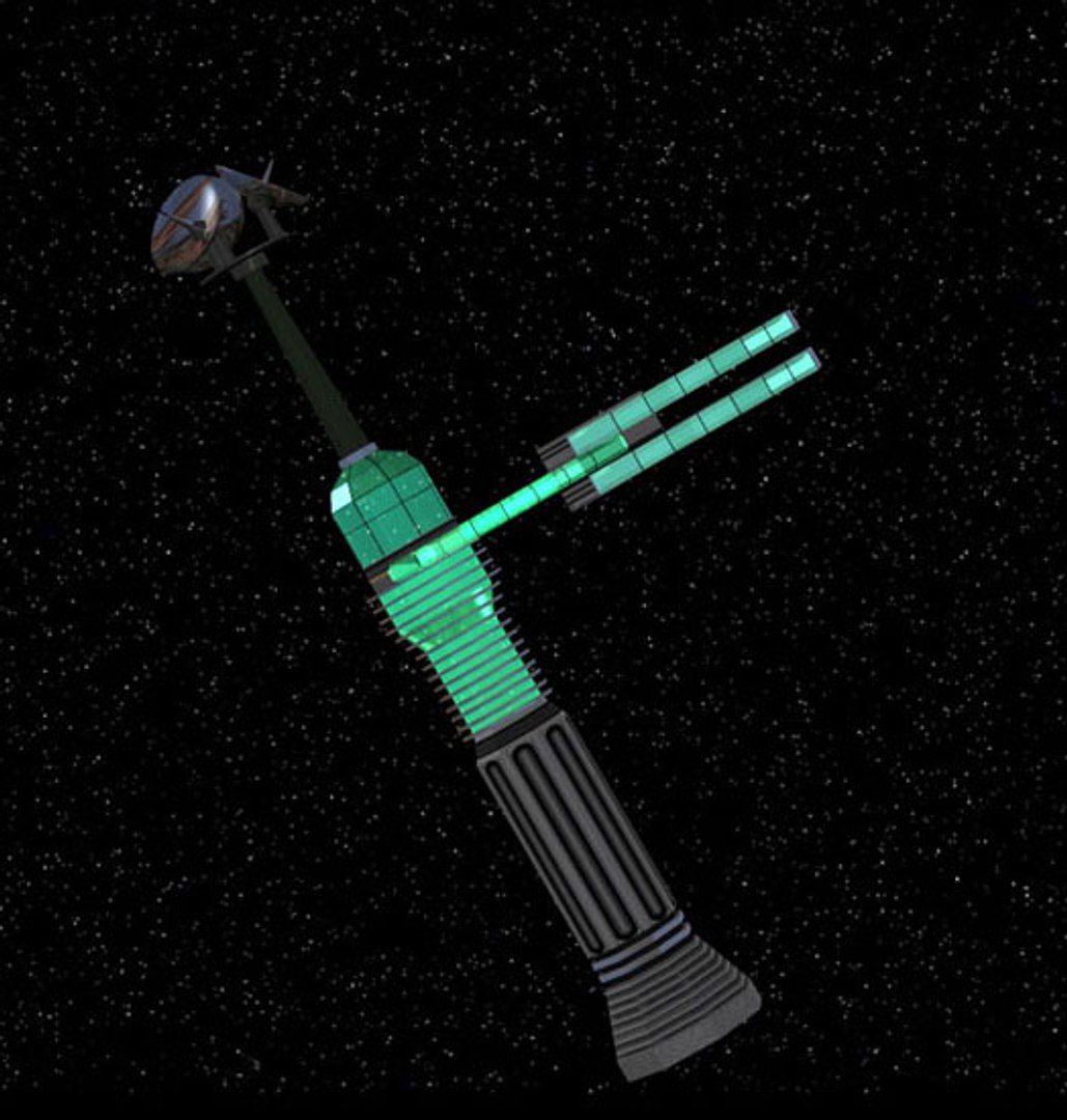 3d tycho space station virtual city model