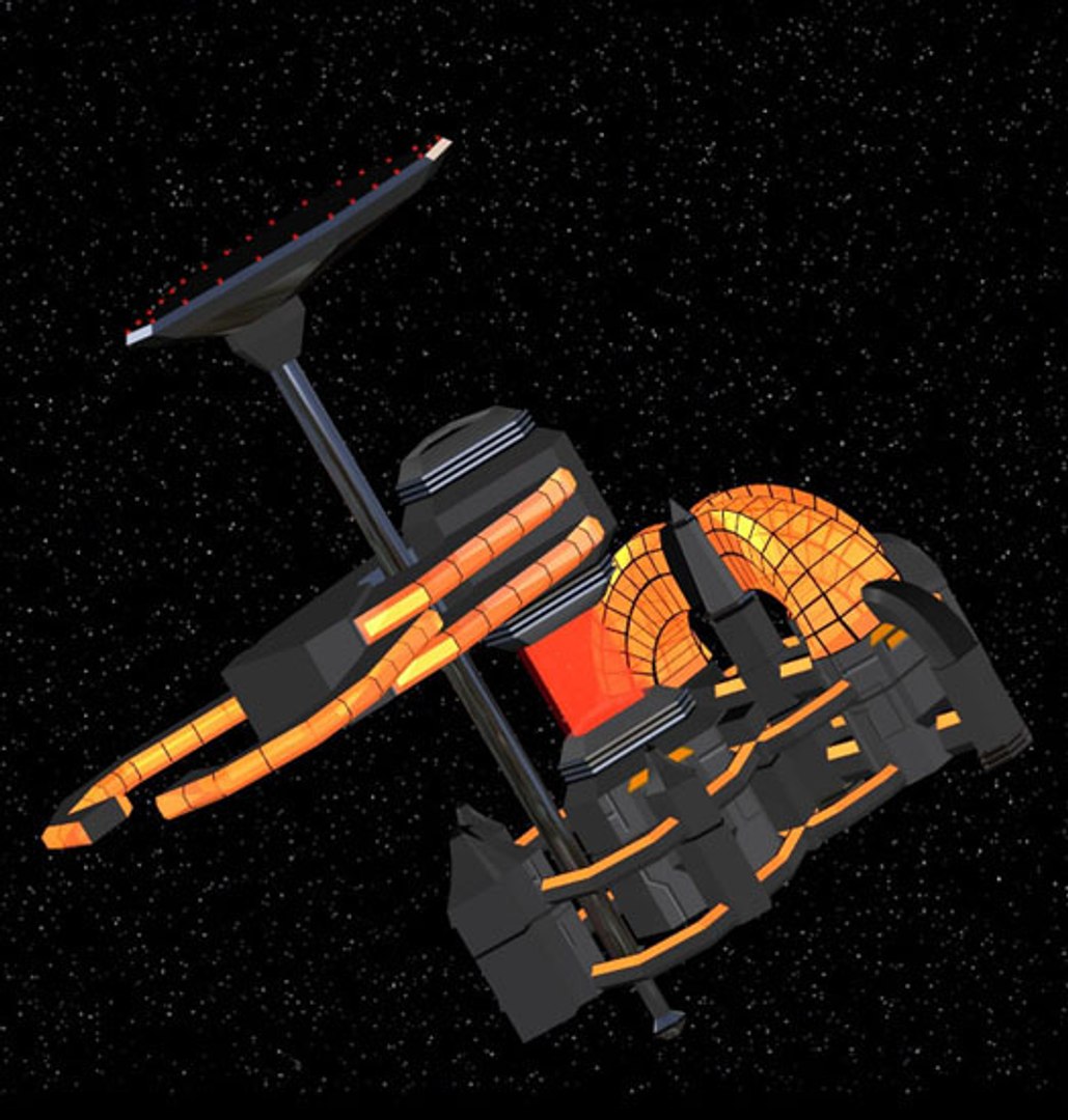 3d tycho space station virtual city model