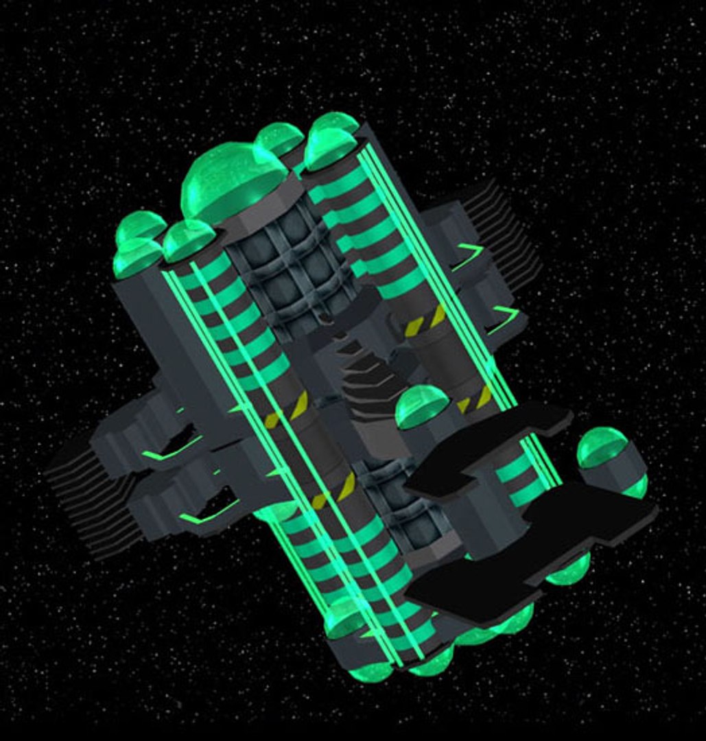 3d tycho space station virtual city model