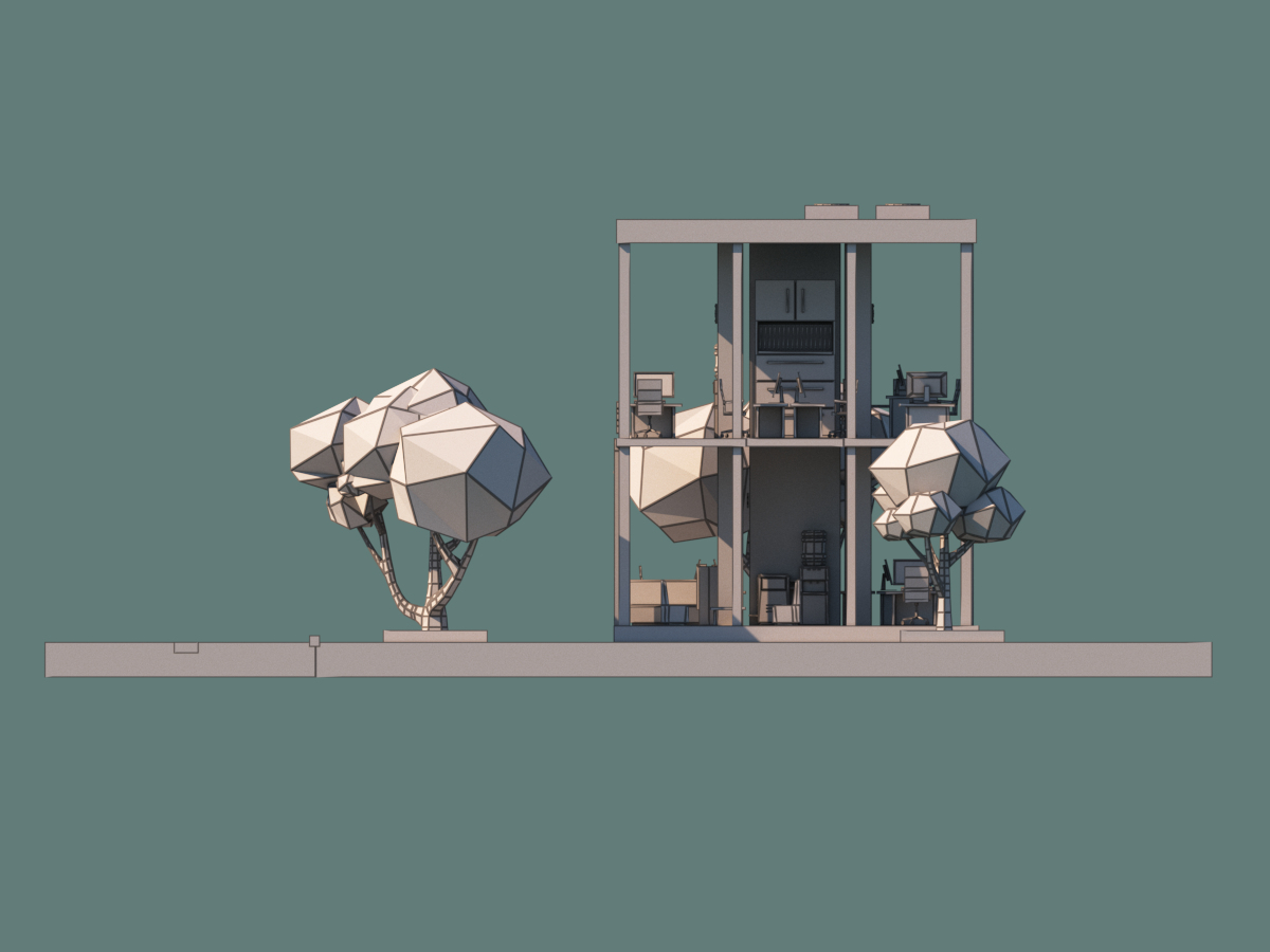 Office building 3D model - TurboSquid 1244489