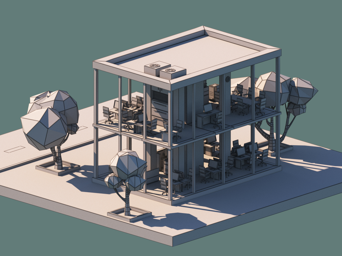 Office building 3D model - TurboSquid 1244489