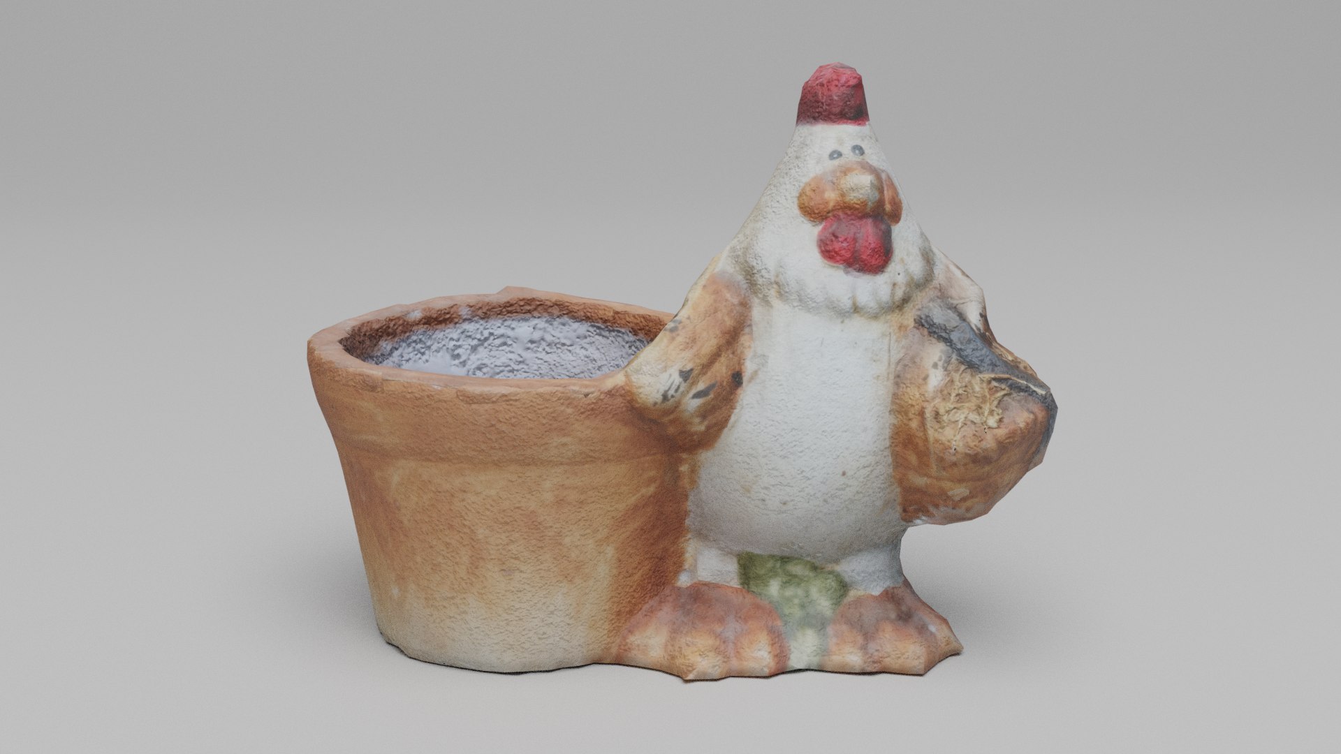 Rooster Photoscan Clay 3D Model - TurboSquid 1689824