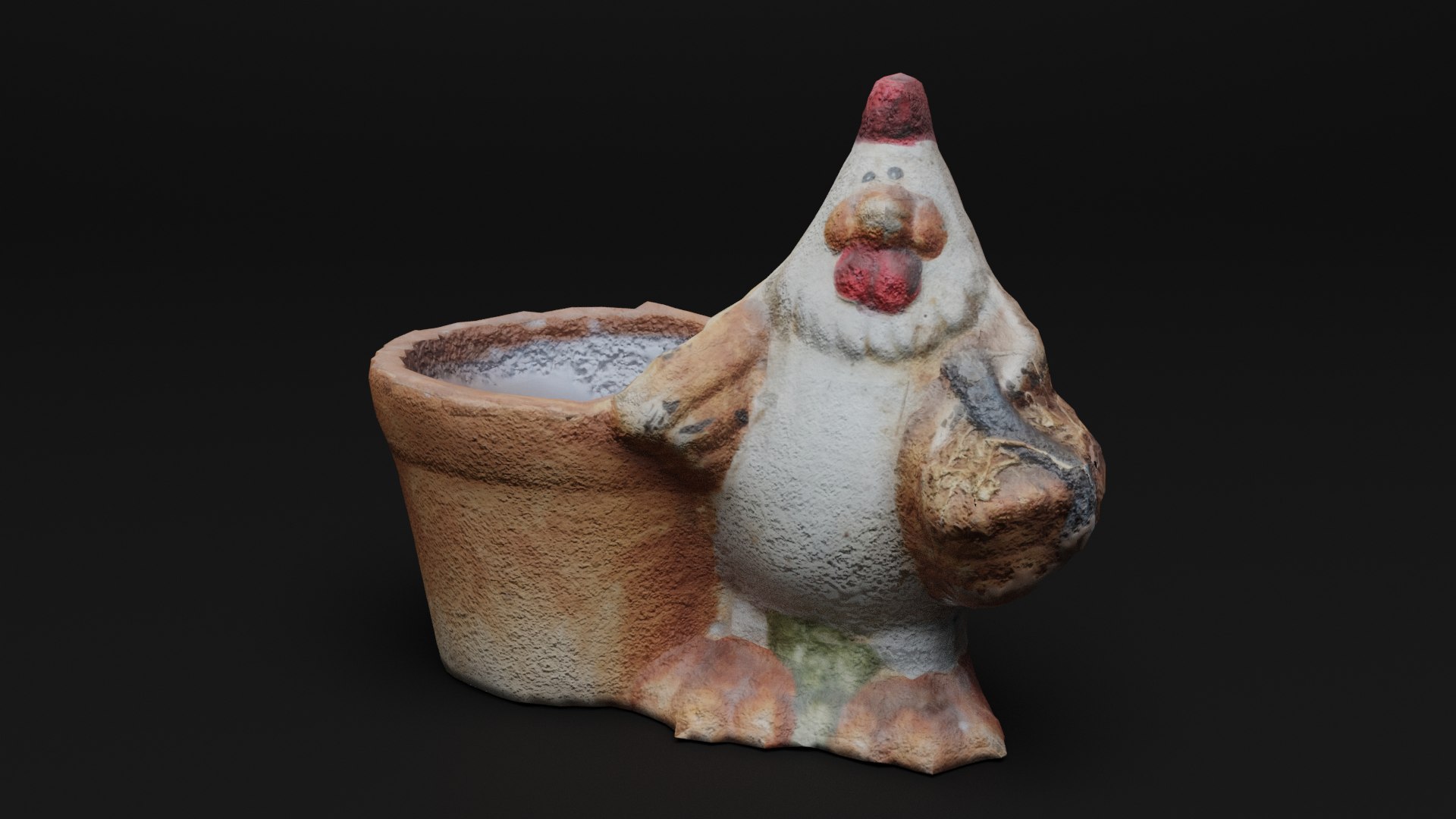 Rooster Photoscan Clay 3D Model - TurboSquid 1689824