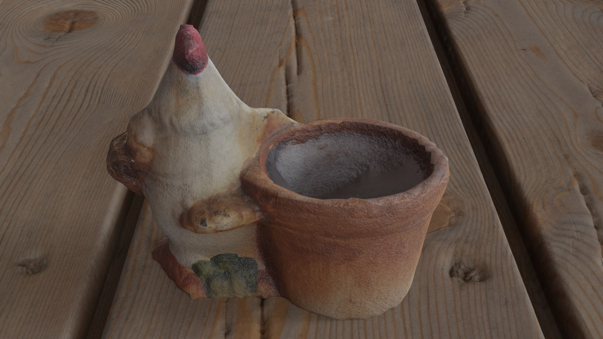 Rooster Photoscan Clay 3D Model - TurboSquid 1689824