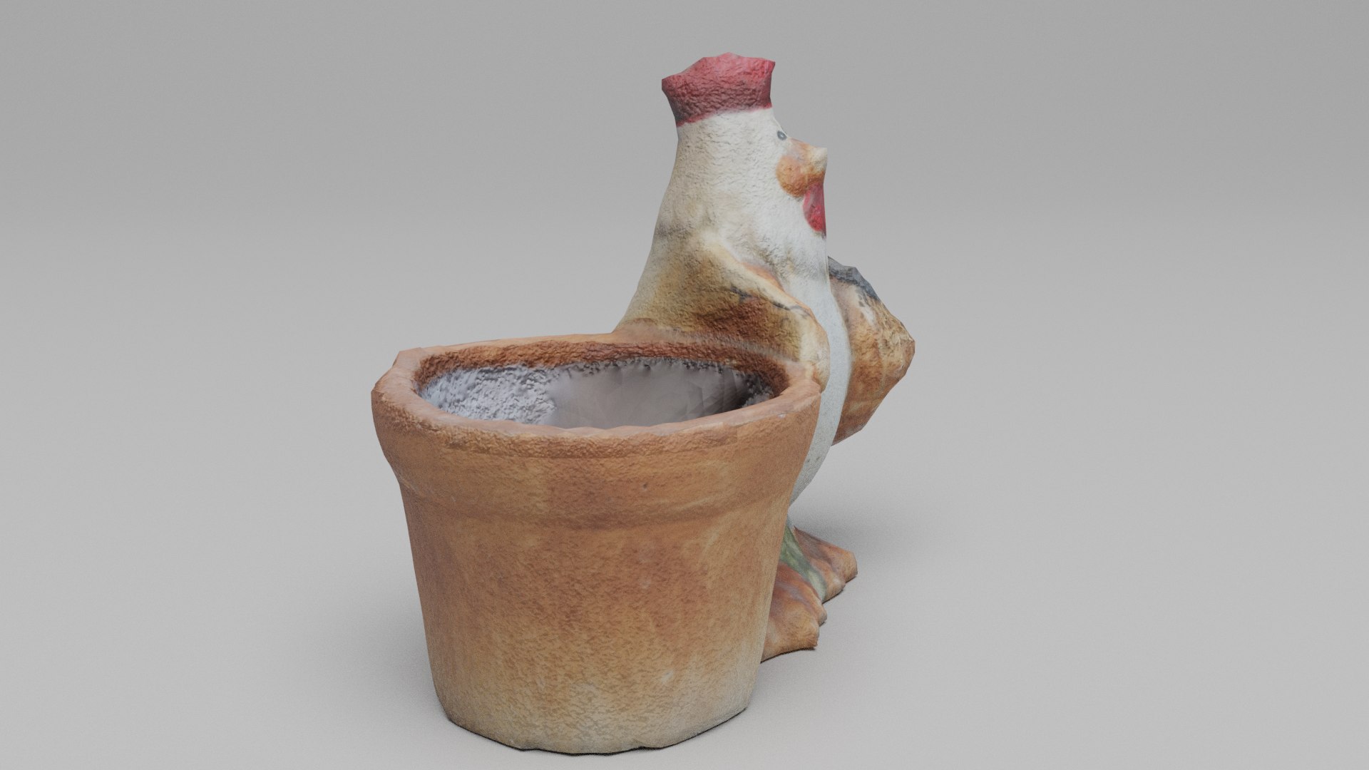 Rooster Photoscan Clay 3D Model - TurboSquid 1689824