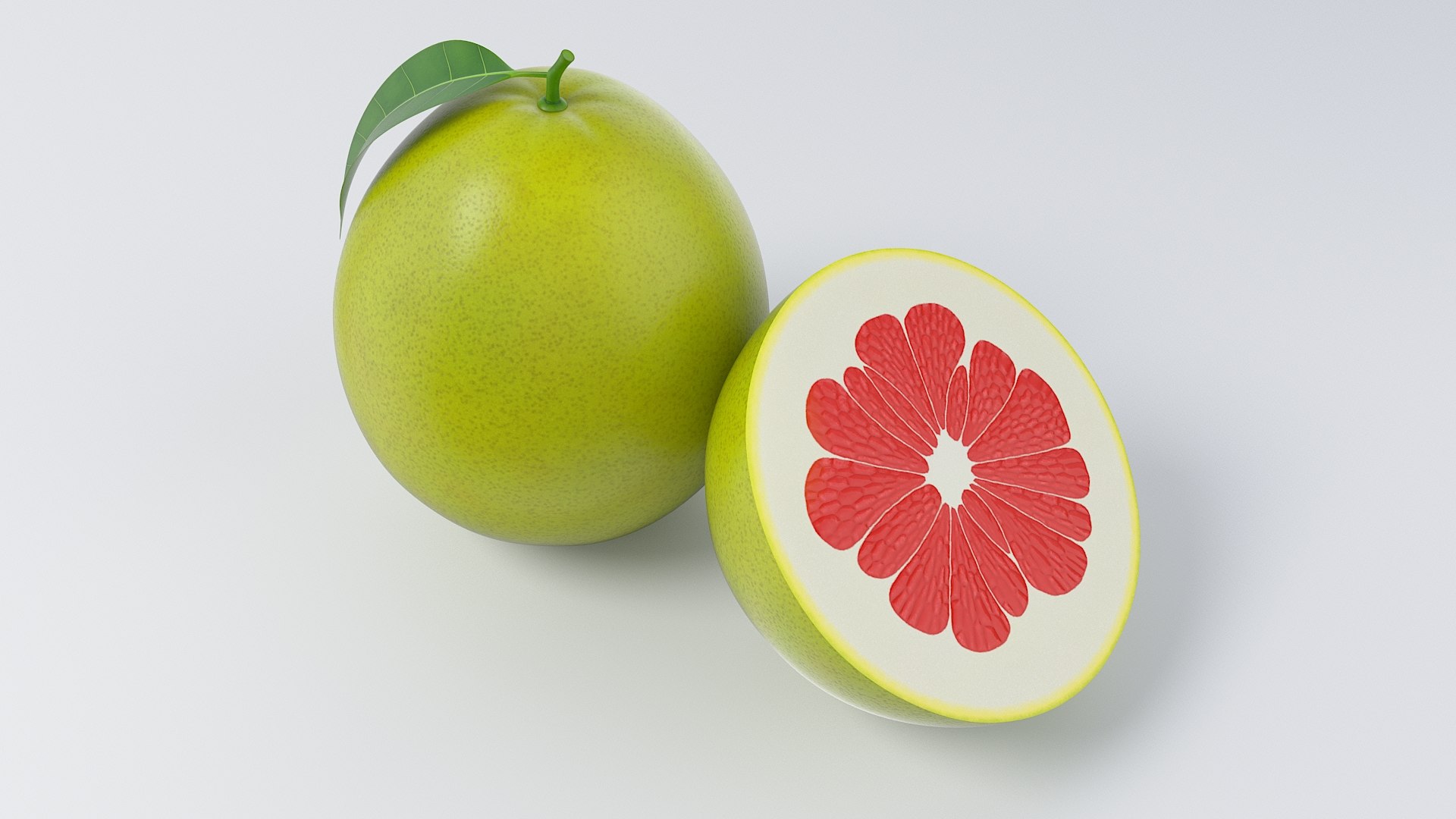 Cartoon Pomelo 3D - TurboSquid 2091303