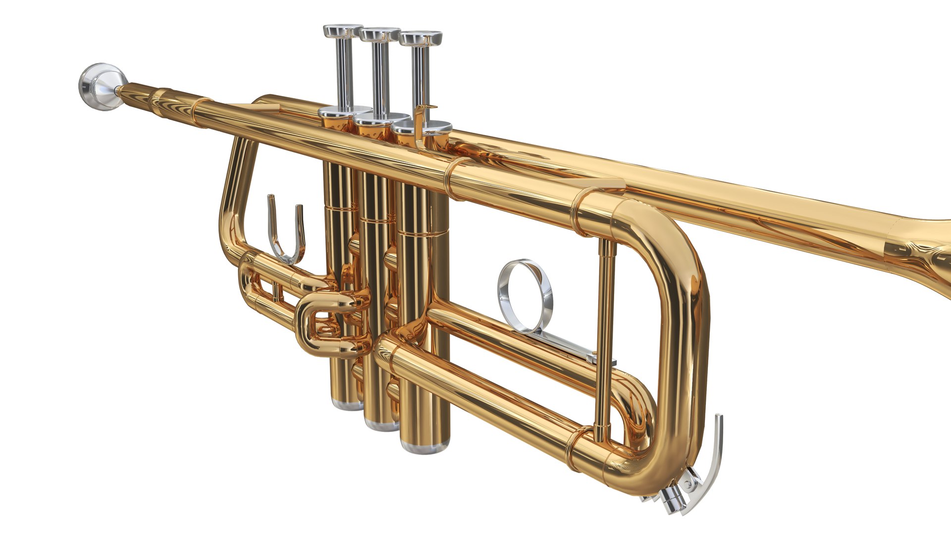 3D Trumpet And Trombone Model - TurboSquid 2292536