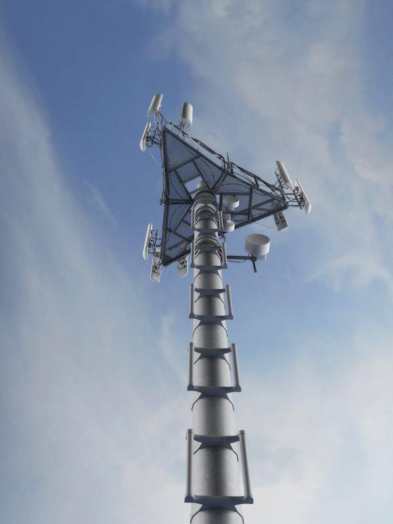 3d Telecommunication Tower V5 Model