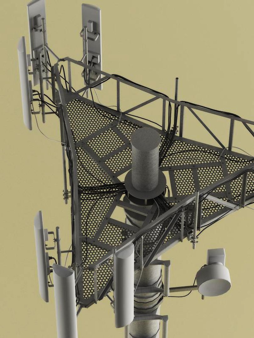 3d Telecommunication Tower V5 Model