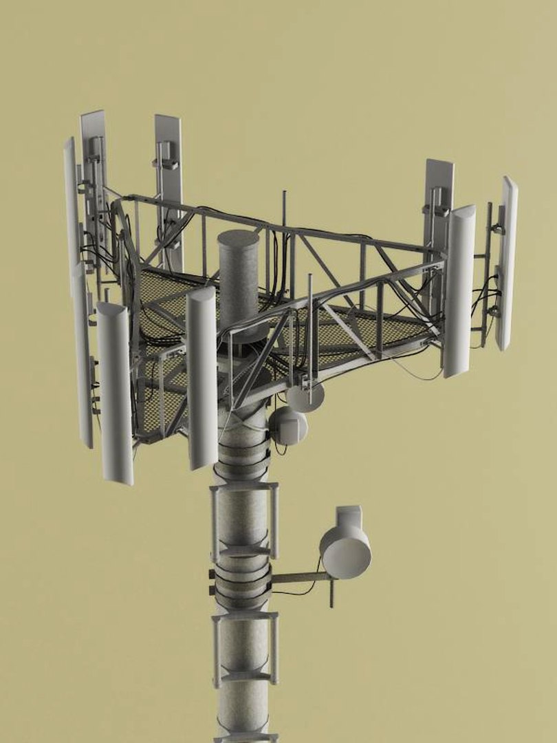 3d Telecommunication Tower V5 Model