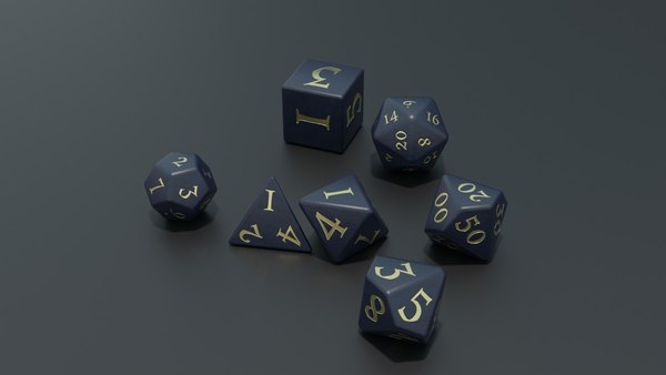 Rpg dice asset 3D model - TurboSquid 1711666