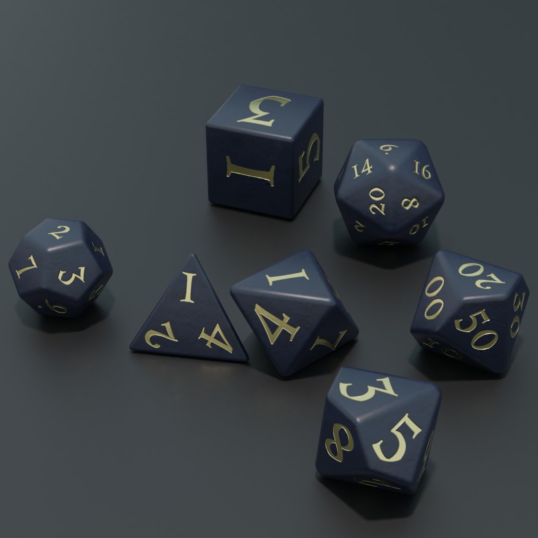 Rpg Dice Asset 3D Model - TurboSquid 1711666