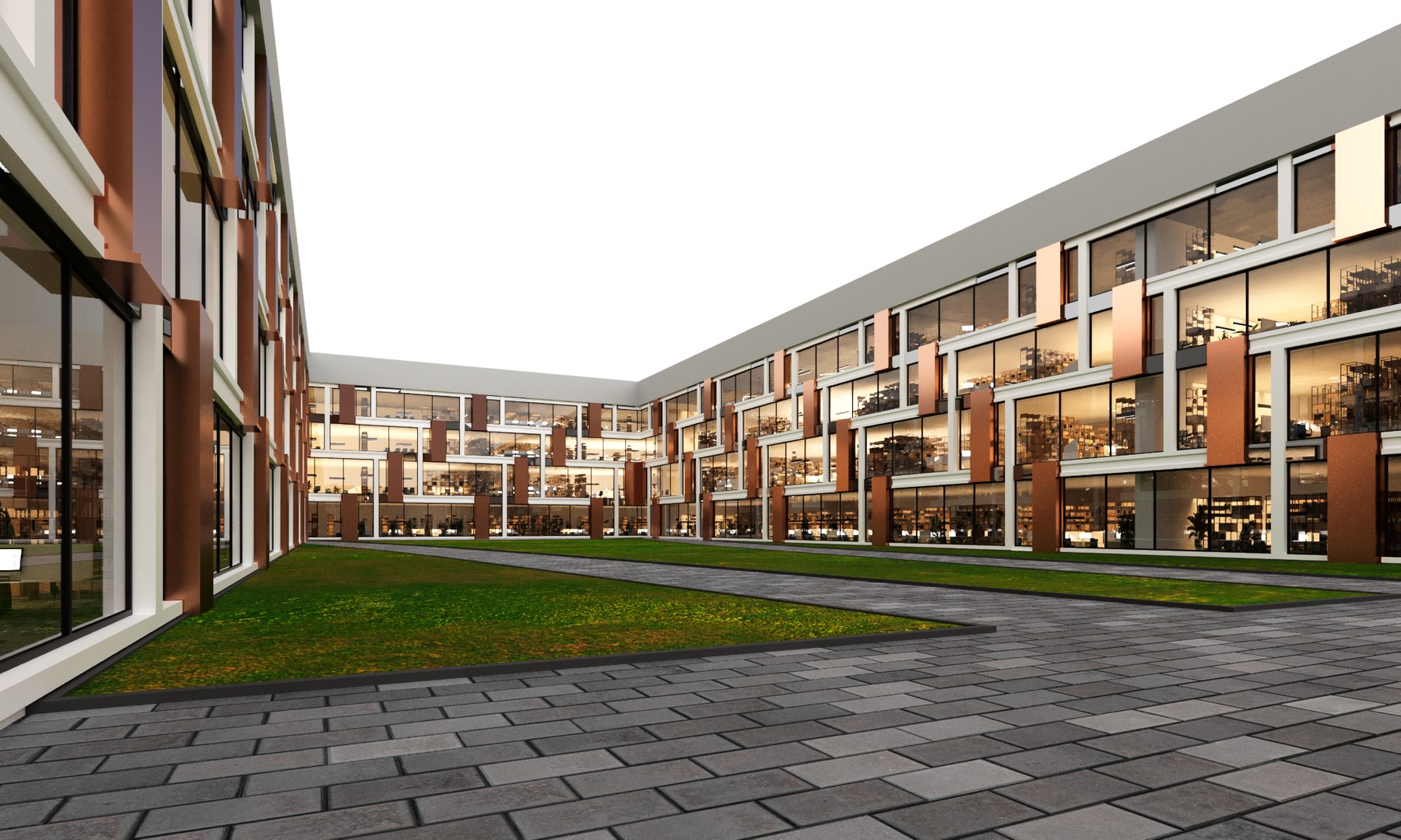 3D Industrial Futuristic ArchiDesign Building - TurboSquid 2170306