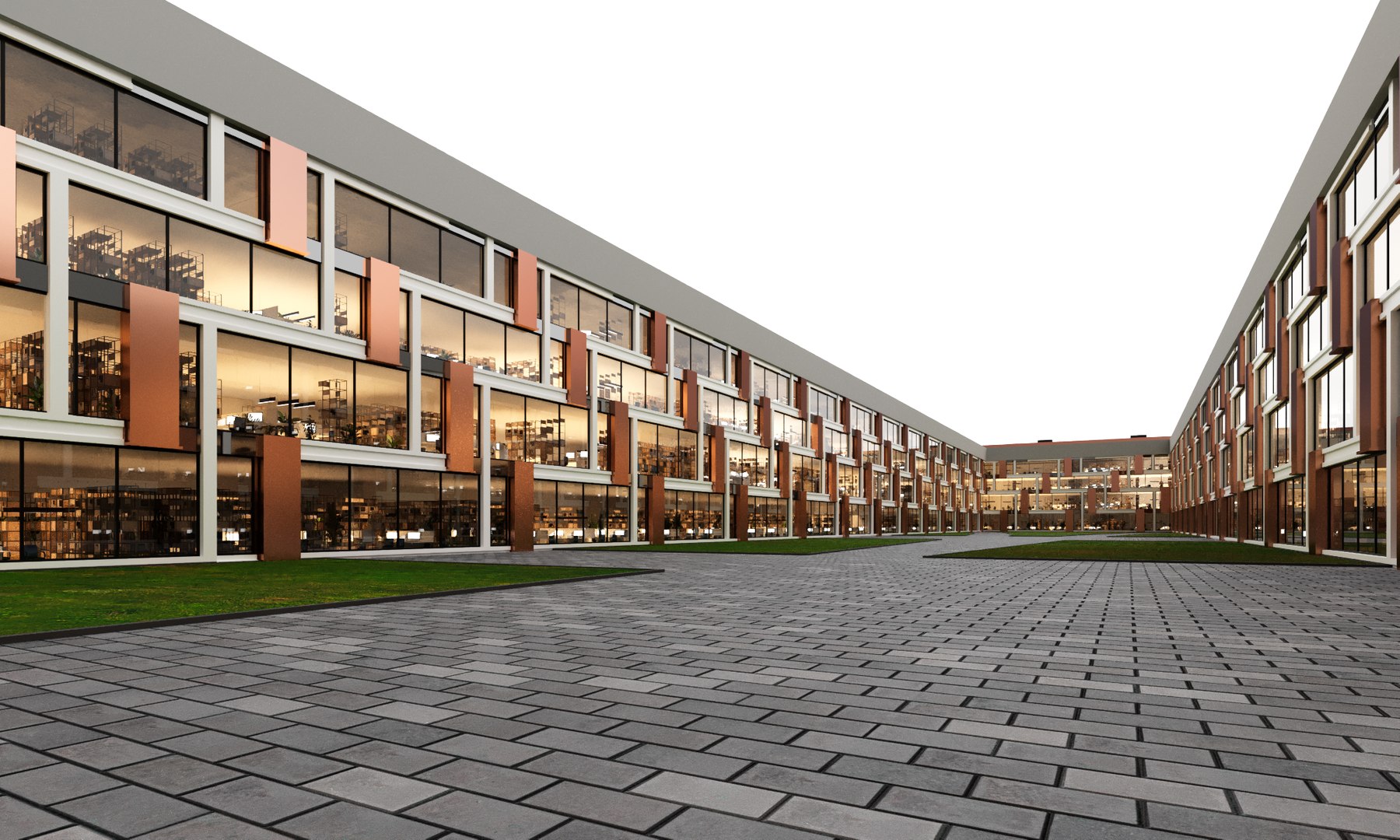 3D Industrial Futuristic ArchiDesign Building - TurboSquid 2170306