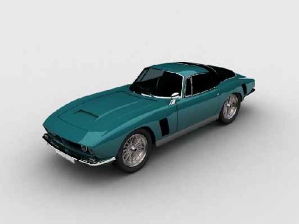 iso grifo classic sport car 3d max