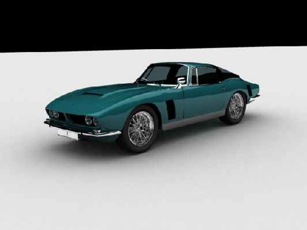 iso grifo classic sport car 3d max