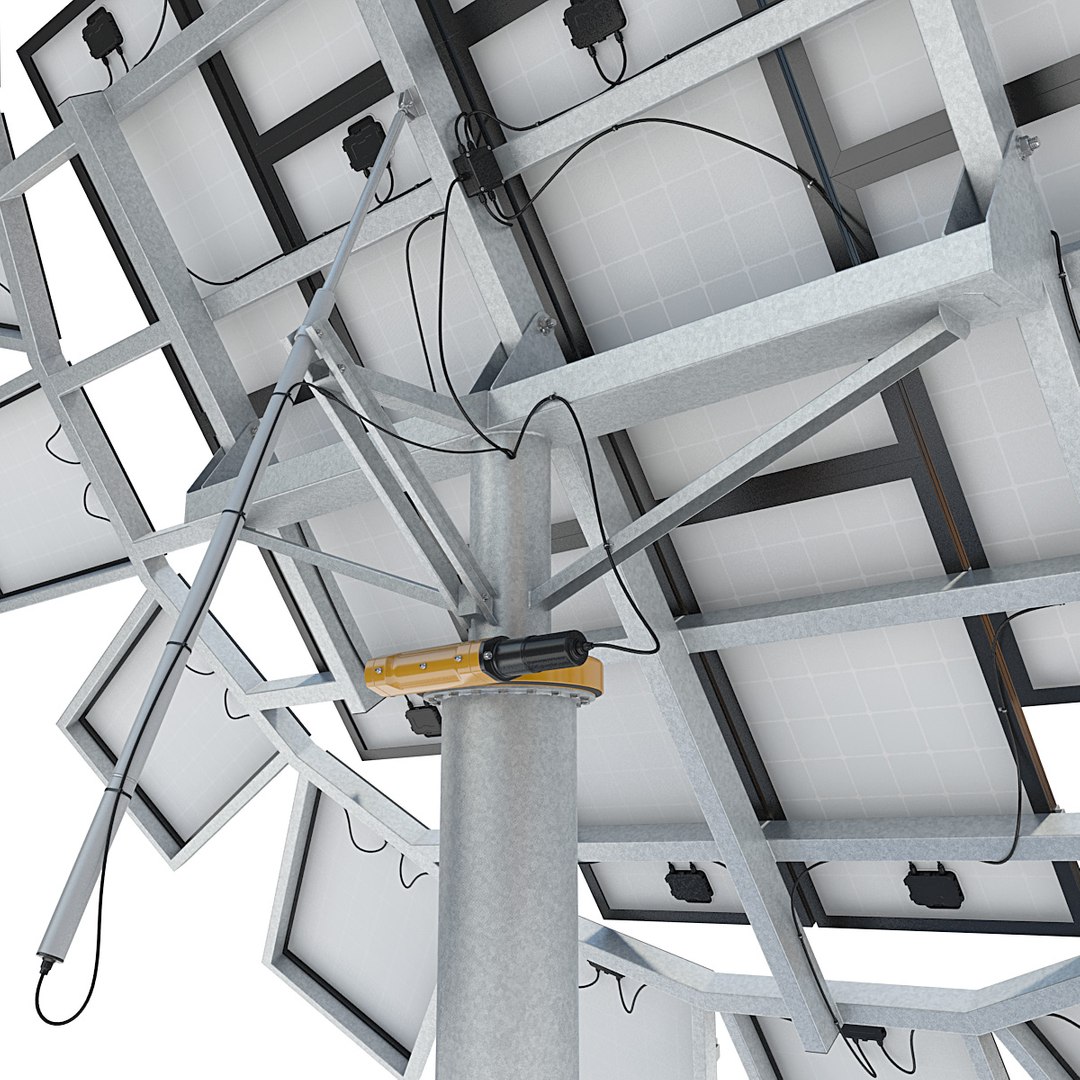 3d Solar Panels Model