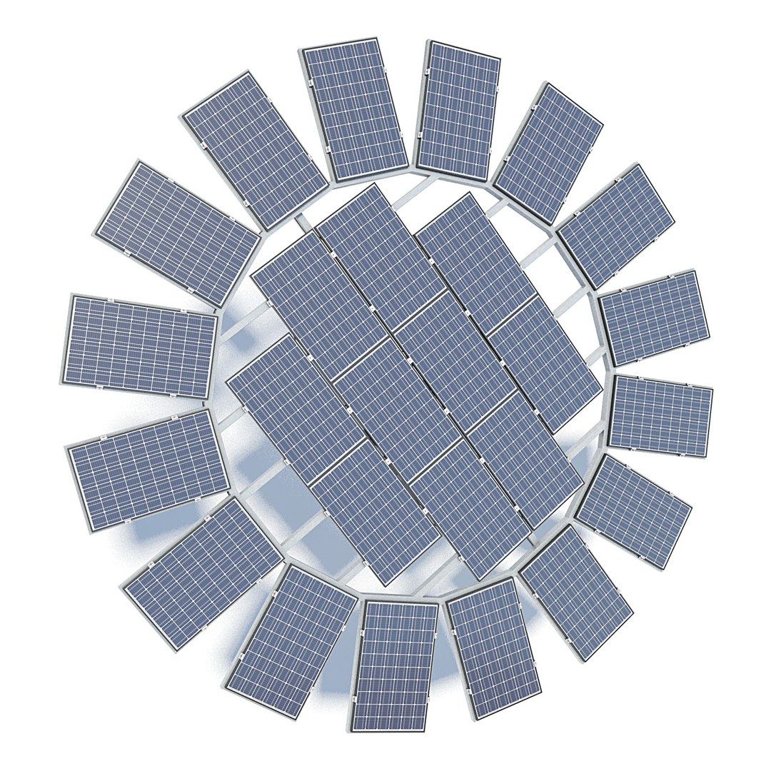 3d Solar Panels Model