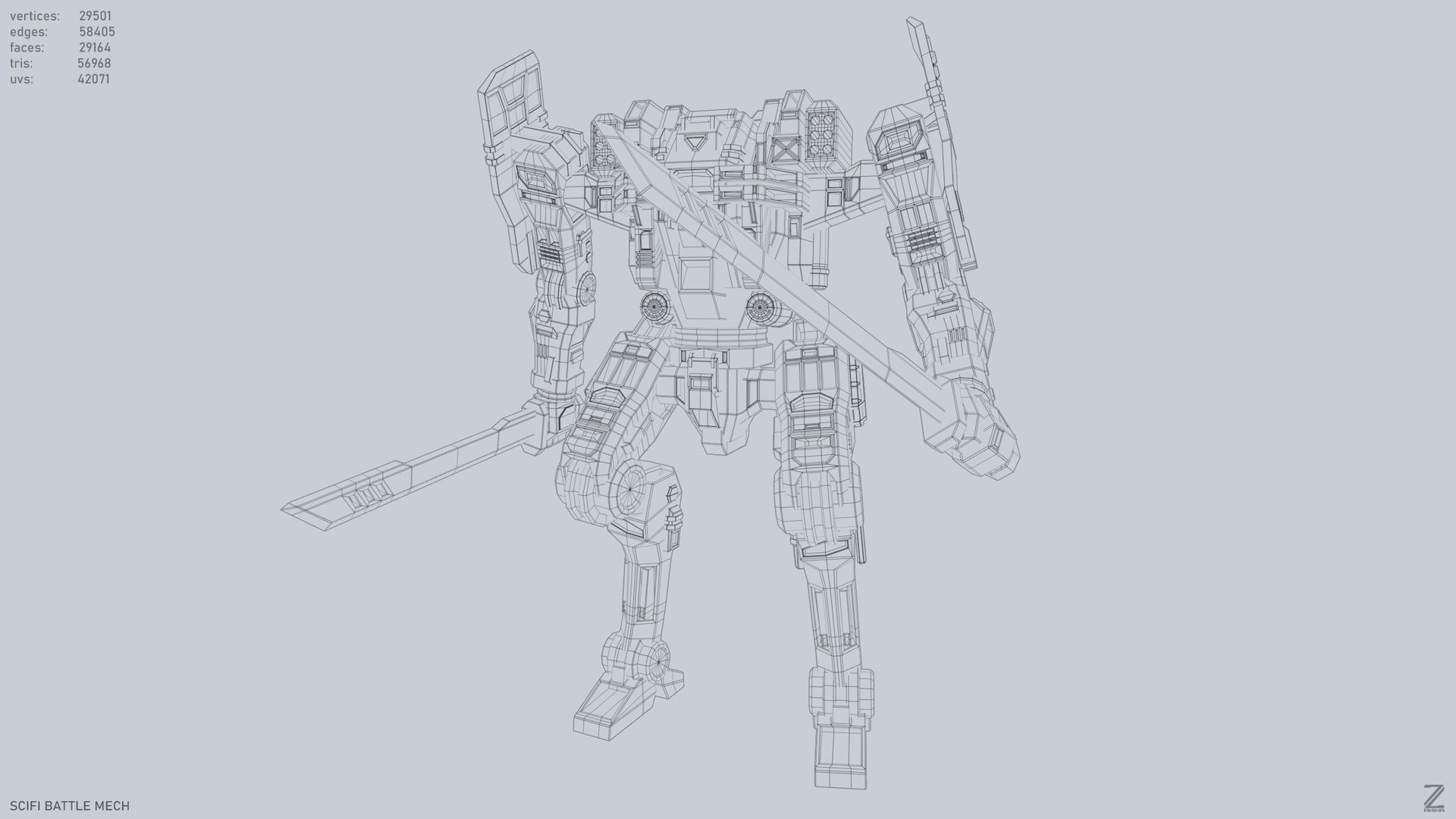 3D Sci Fi Battle Mech Collection - TurboSquid 2301306