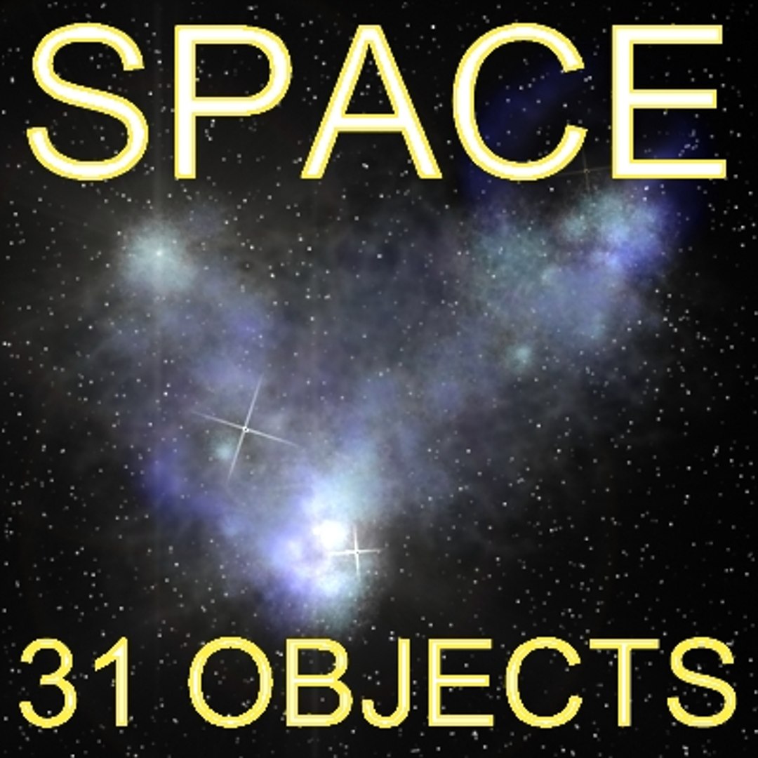 31 objects space planet 3d model