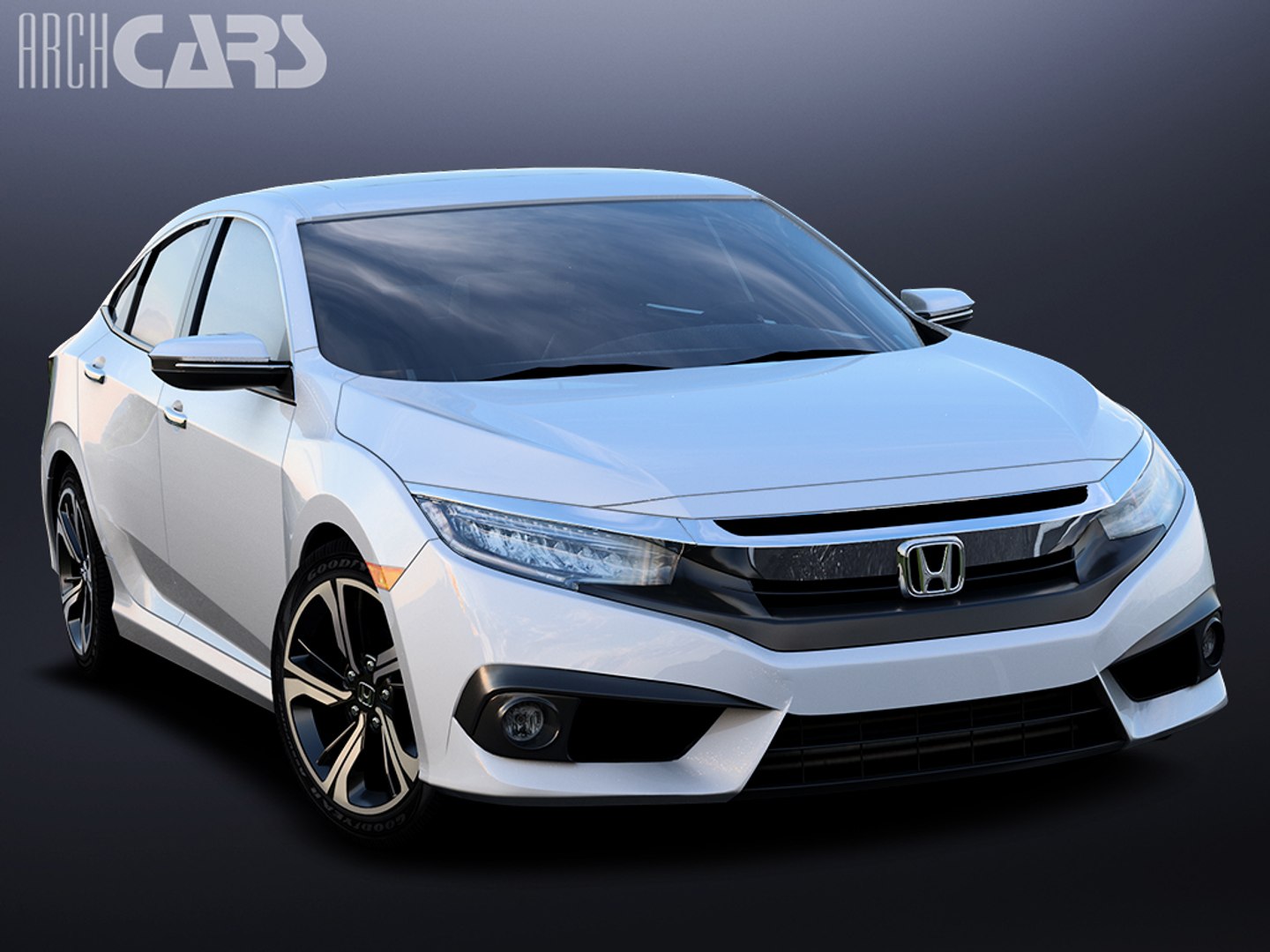 3d model honda civic