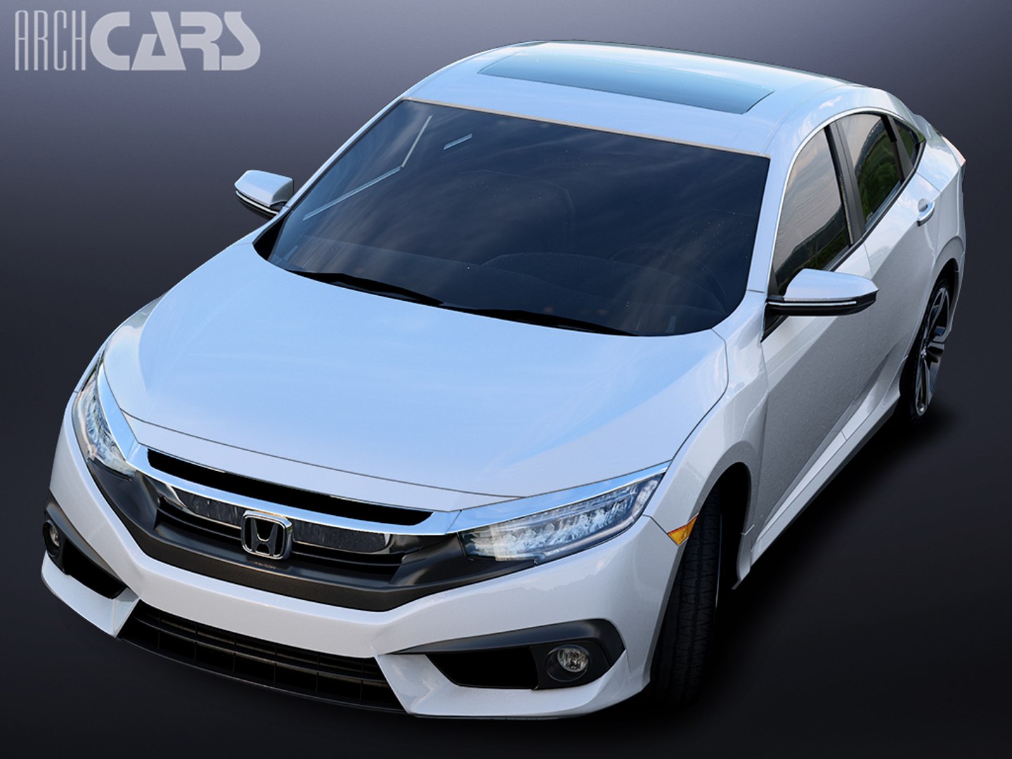 3d model honda civic