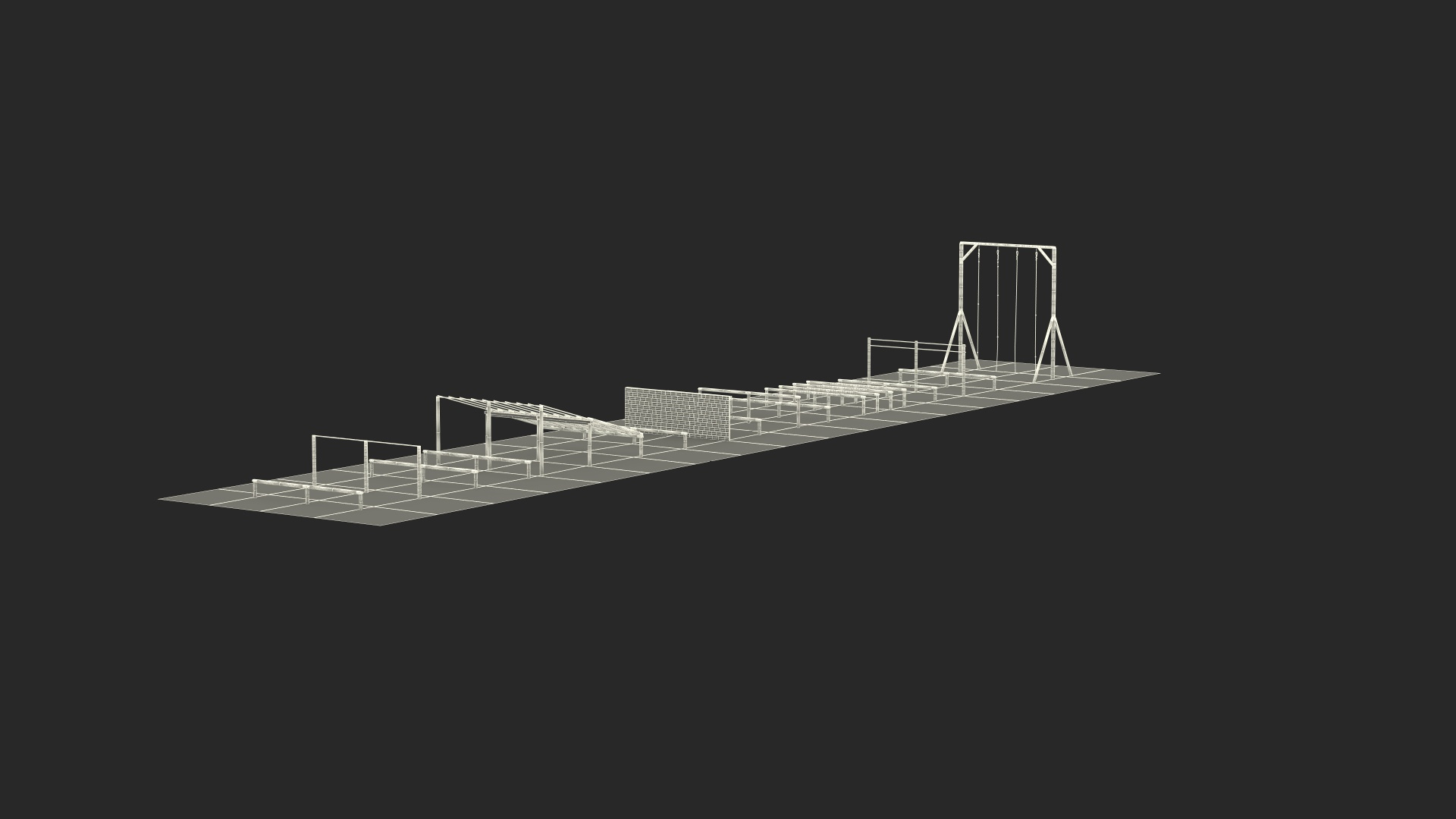 3D Military Training Obstacles Course Worn - TurboSquid 2235616