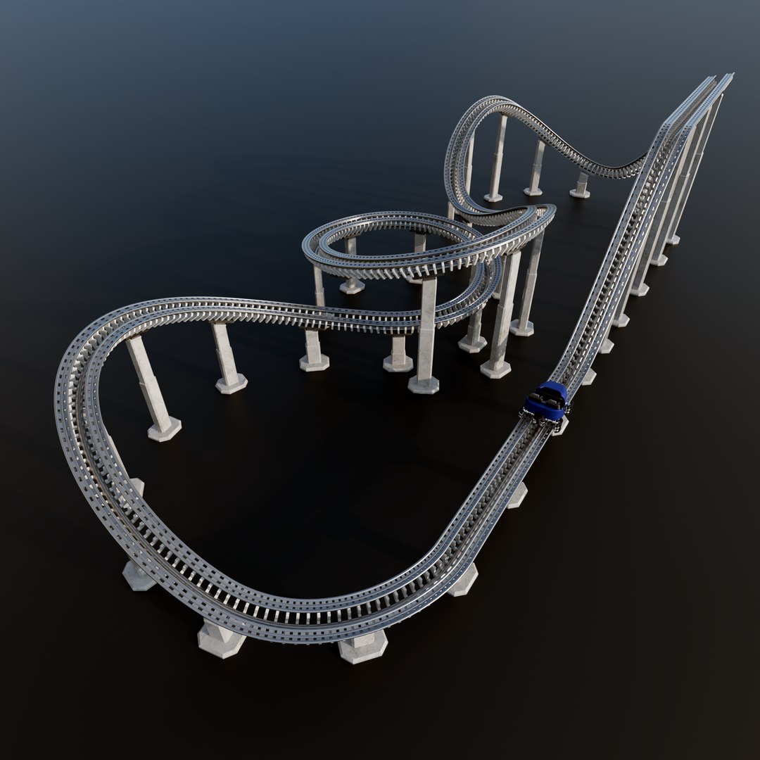 Rollercoaster St 3D Model - TurboSquid 2170002