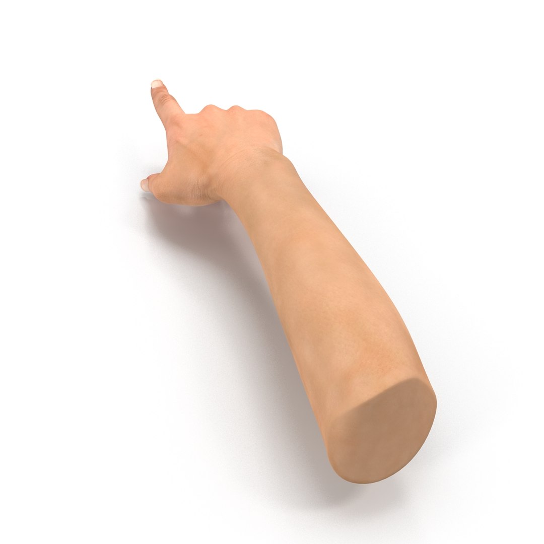 female hand 2 rigged c4d