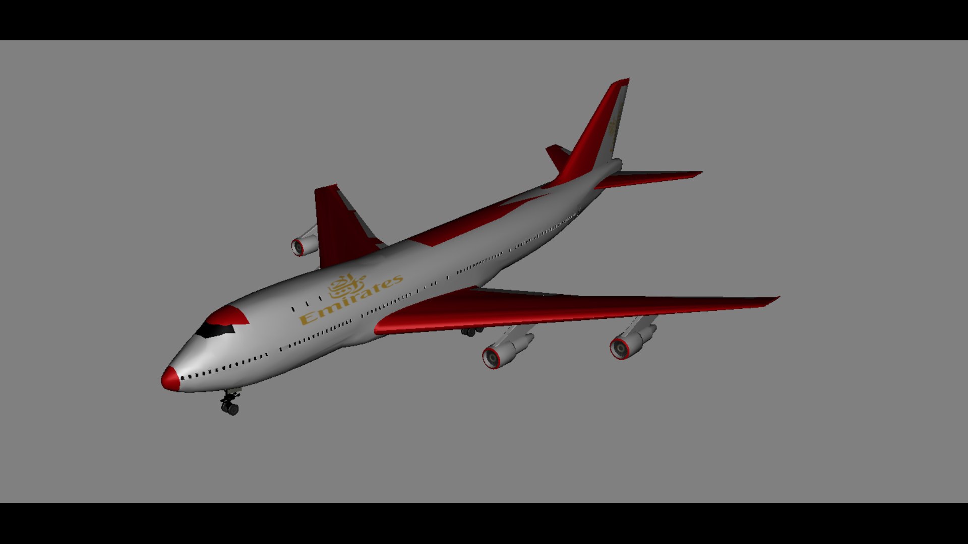 Passenger Plane Air Bus Emirates Plane 3D Model - TurboSquid 2238296