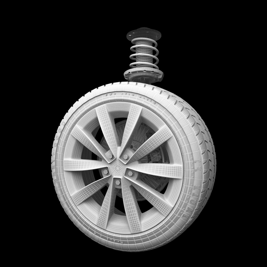 Mcpherson Suspension 3d Model