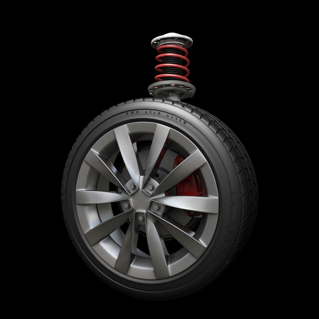 Mcpherson Suspension 3d Model