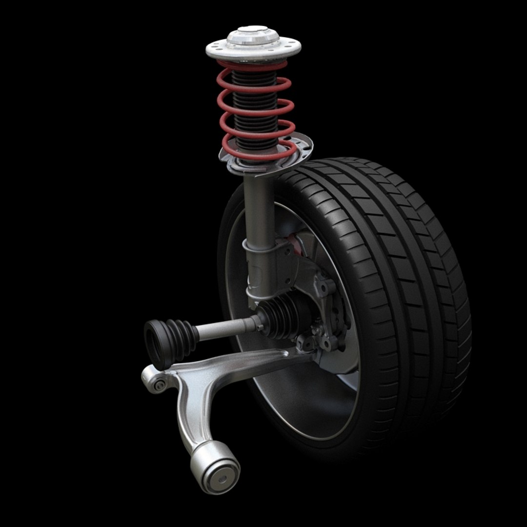 Mcpherson Suspension 3d Model